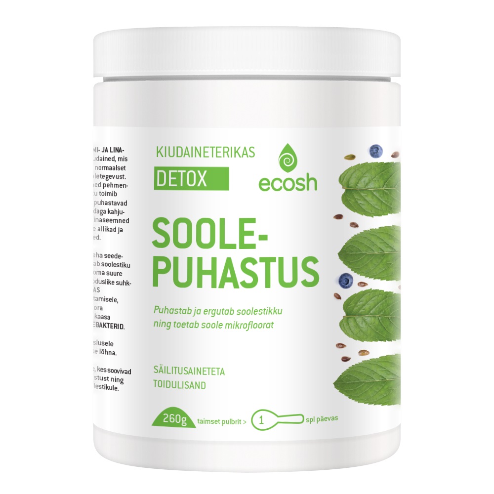 KIUDAINETERIKAS SOOLEPUHASTUS - DETOX, Ecosh - Biotheka