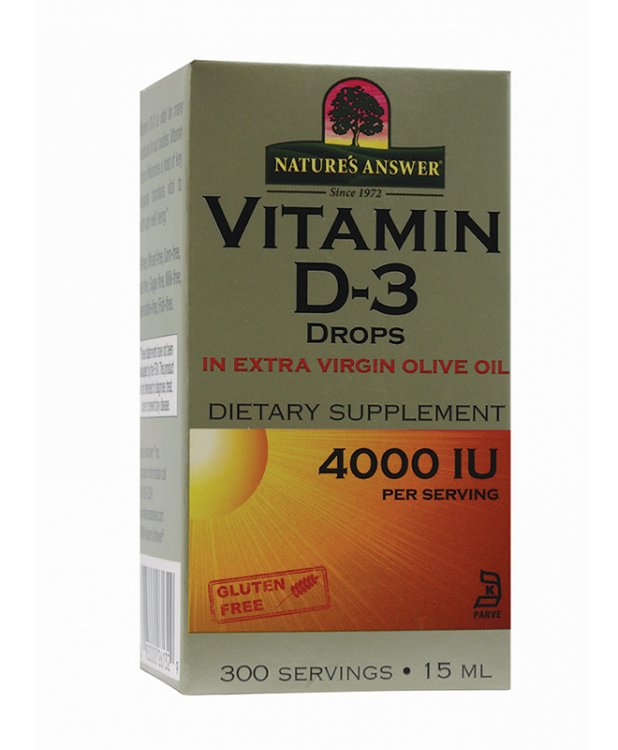 VITAMIIN D3 4000IU, Nature's Answer D3 Vitamin 4000 IU, 15ml - Biotheka