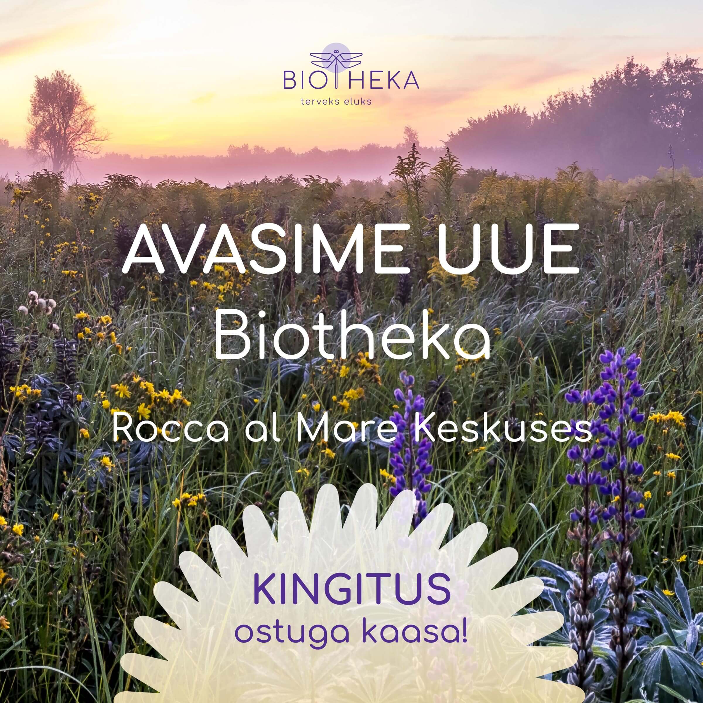 Biotheka loodusravi bioteek. Terveks eluks!