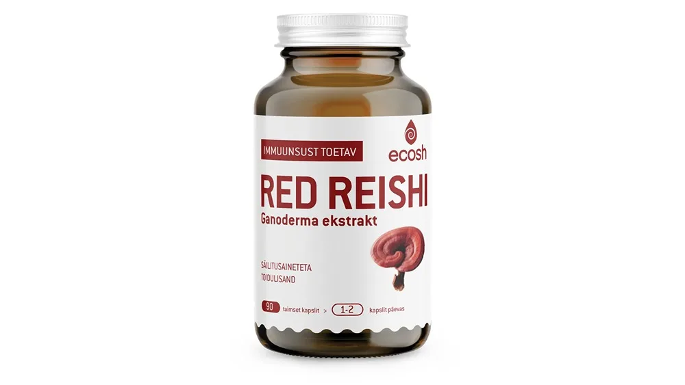 RED REISHI Ganoderma ekstrakt, 90 kapslit, Ecosh - Biotheka